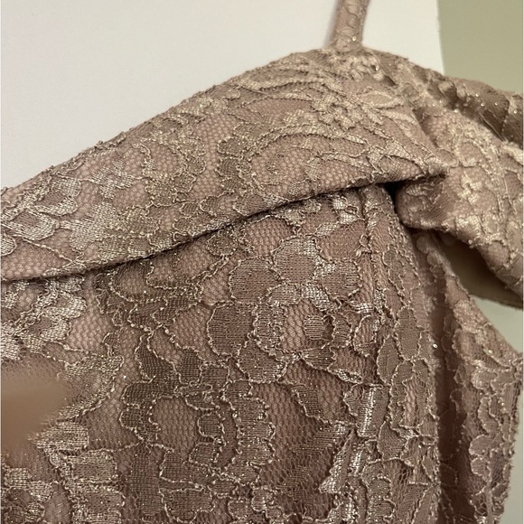 Dresses | Blush And Gold Shimmer Mother Of The Bride Wedding Dress ...